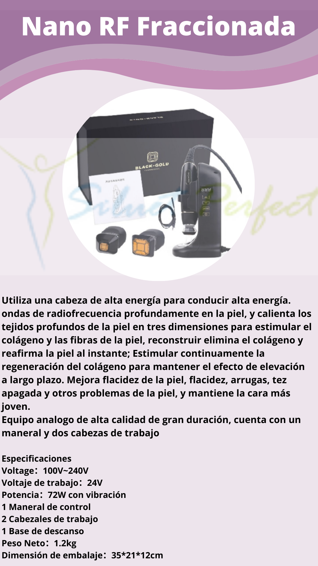 Nano RF Fraccionado – Siluet Perfect México